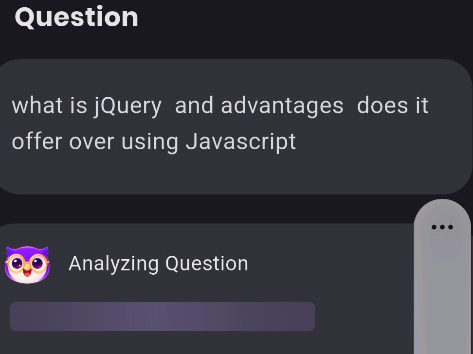 what is jQuery and advantages does it offer | StudyX