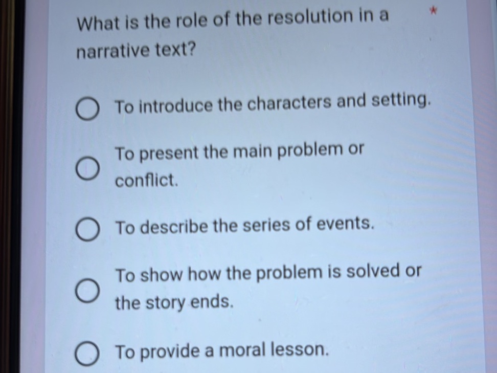 What is the role of the resolution in a | StudyX