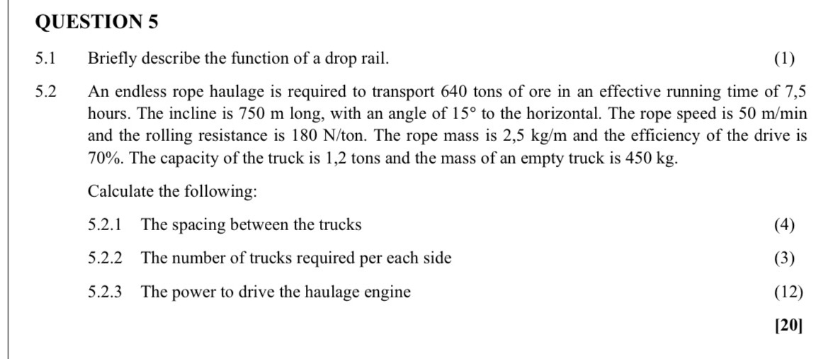 QUESTION 5 5.1 Briefly describe the | StudyX