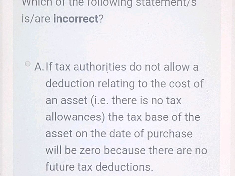 Which of the following statement/s is/are | StudyX