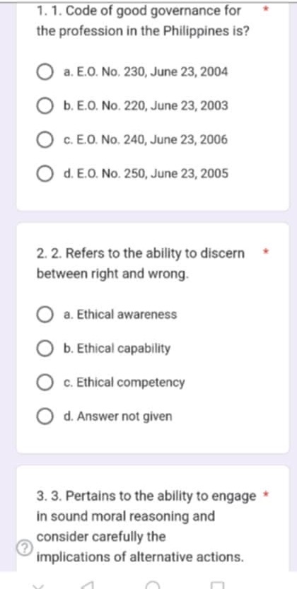 1. 1. Code of good governance for the | StudyX