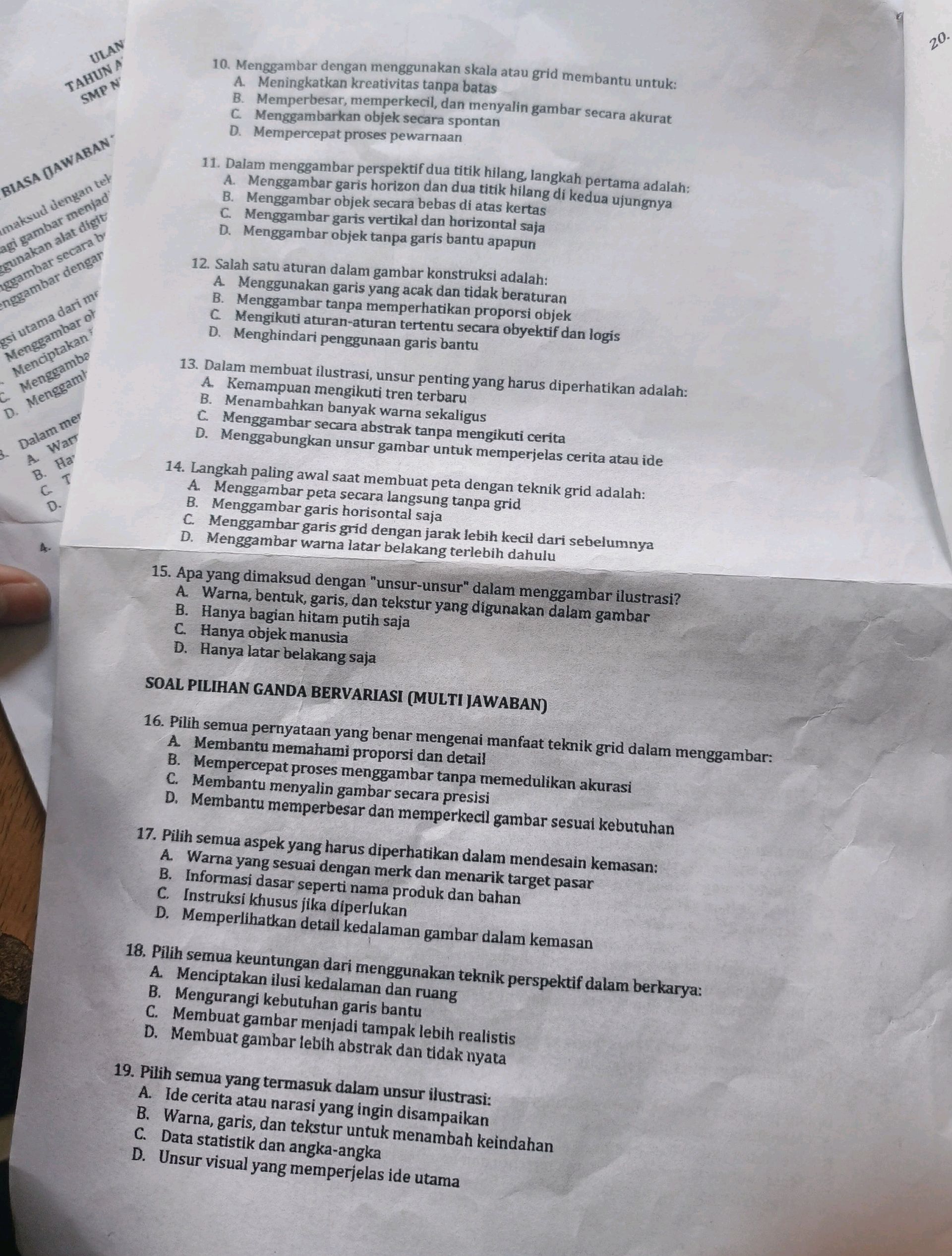 10. Menggambar dengan menggunakan skala atau | StudyX