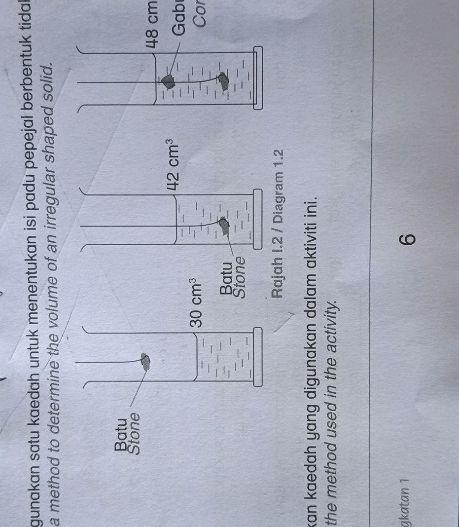 gunakan satu kaedah untuk menentukan isi | StudyX