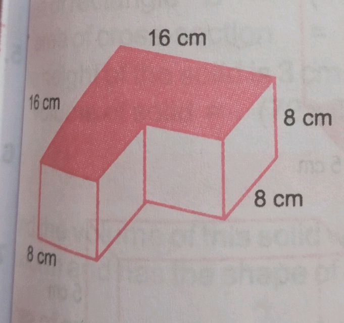 The image shows a 3D shape. The dimensions | StudyX
