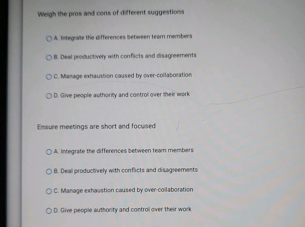 Weigh the pros and cons of different | StudyX