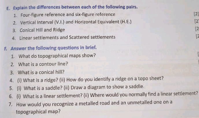 E. Explain the differences between each of | StudyX