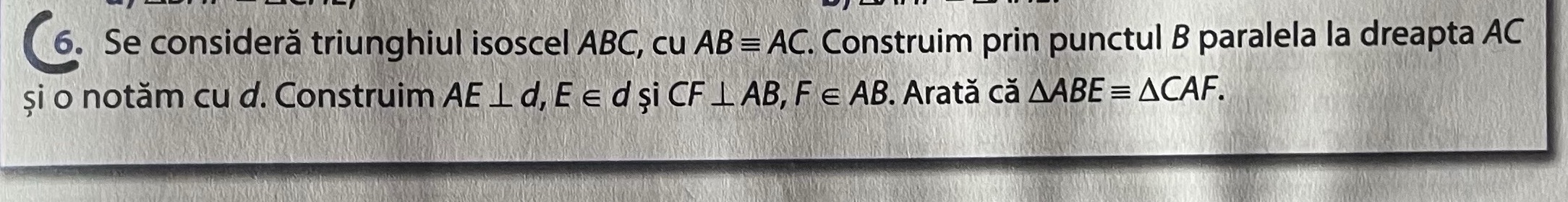 Se consideră triunghiul isoscel ABC, cu AB = | StudyX