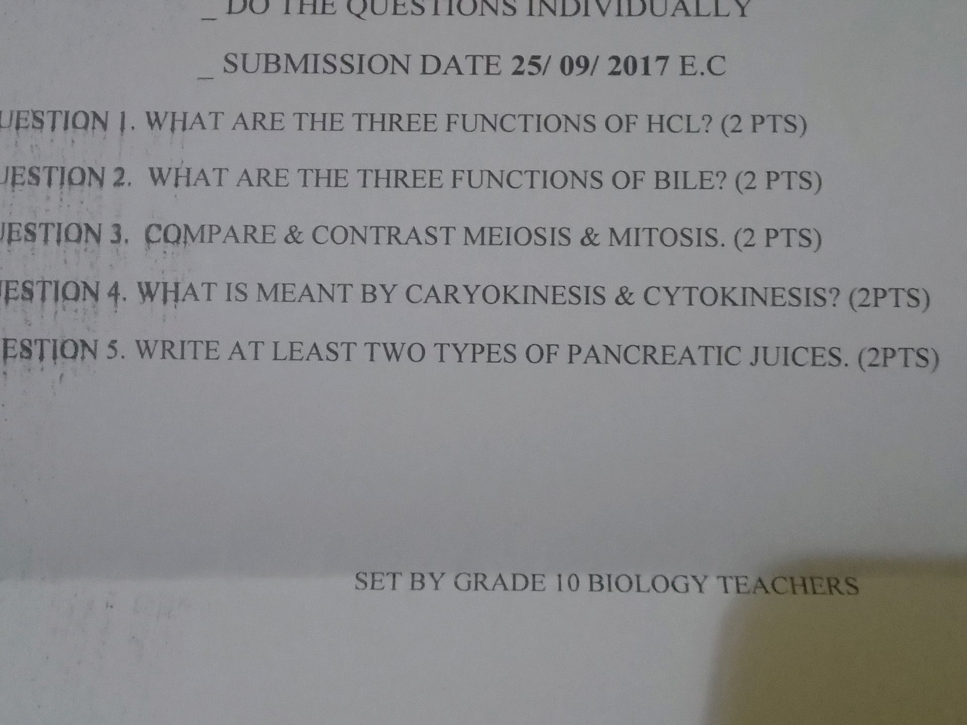 QUESTION 1. WHAT ARE THE THREE FUNCTIONS OF | StudyX