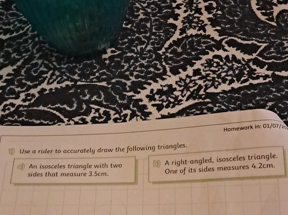 1) Use a ruler to accurately draw the | StudyX