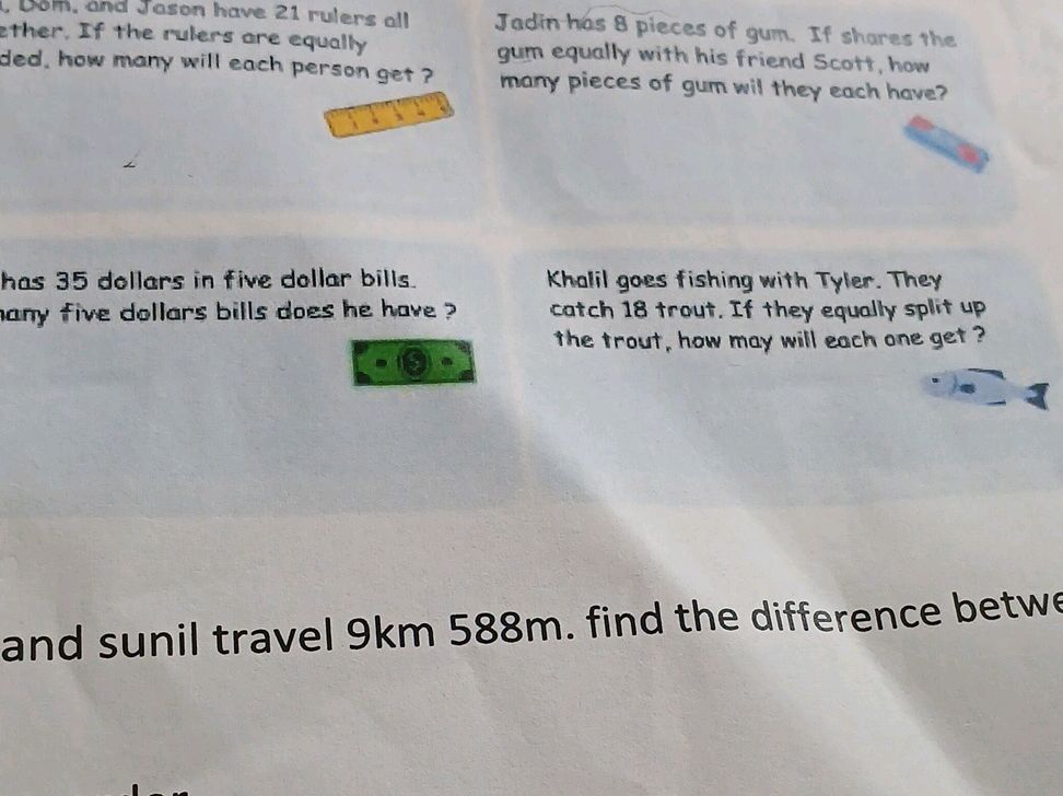 Dom, and Jason have 21 rulers all together. | StudyX