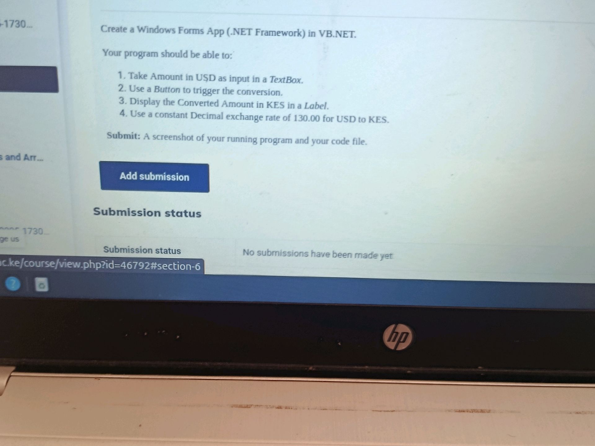 Create a Windows Forms App (.NET Framework) | StudyX