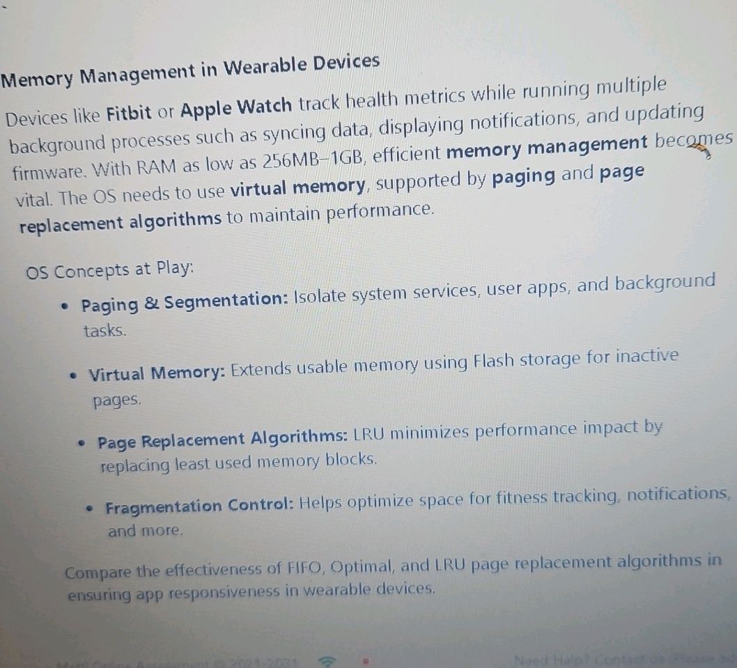Compare the effectiveness of FIFO, Optimal, | StudyX