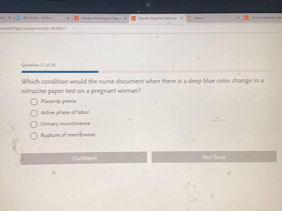 Which condition would the nurse document | StudyX