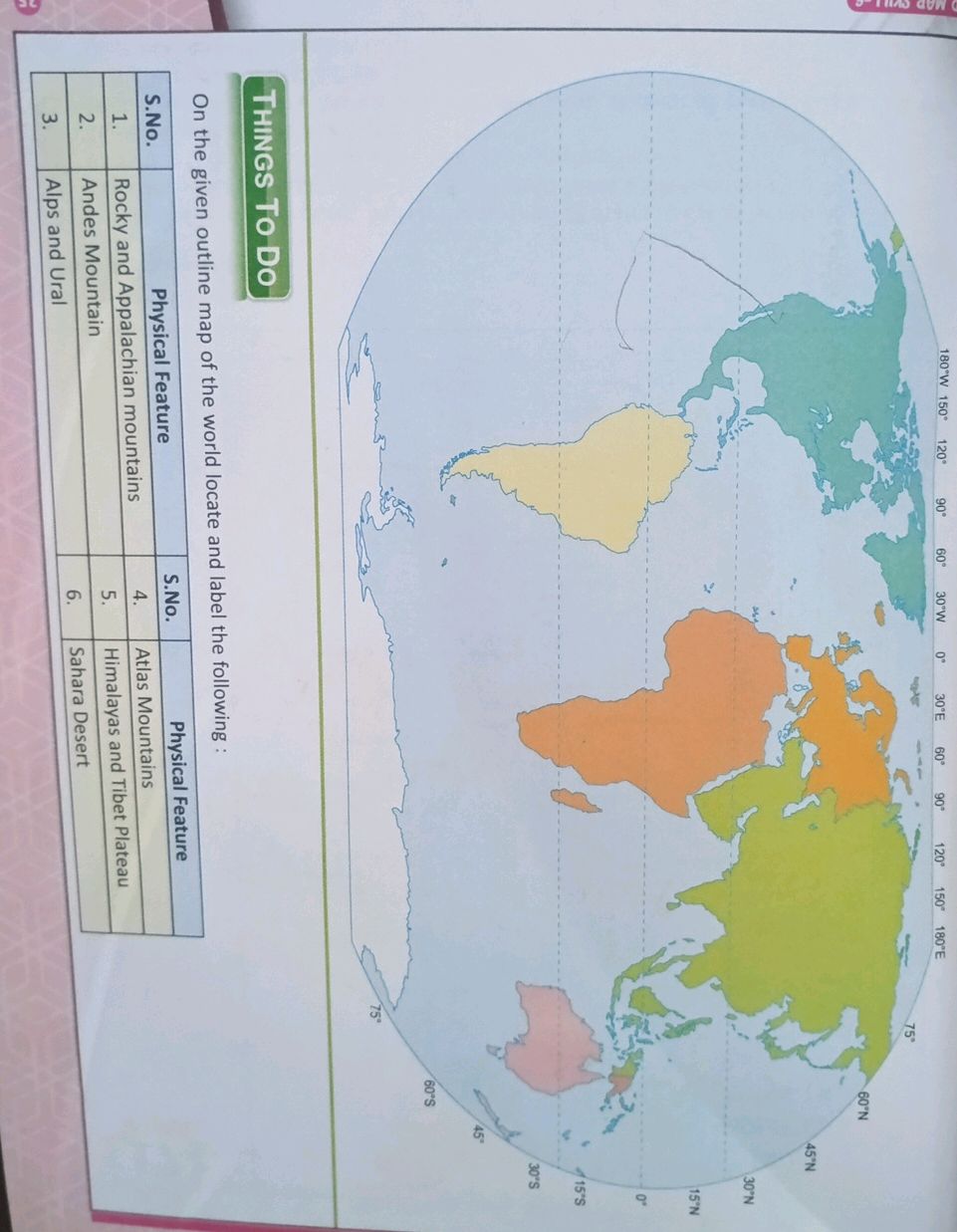 On the given outline map of the world locate | StudyX