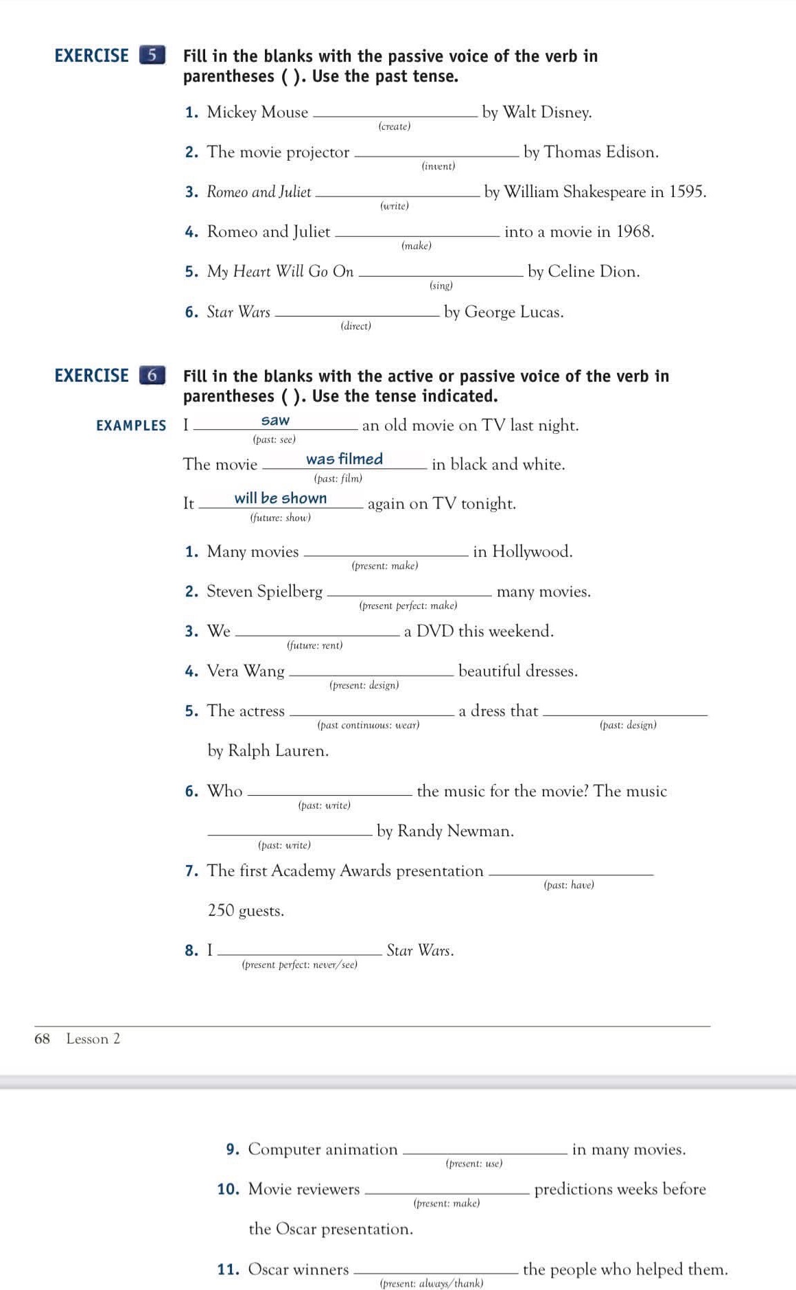 EXERCISE 5 Fill in the blanks with the | StudyX
