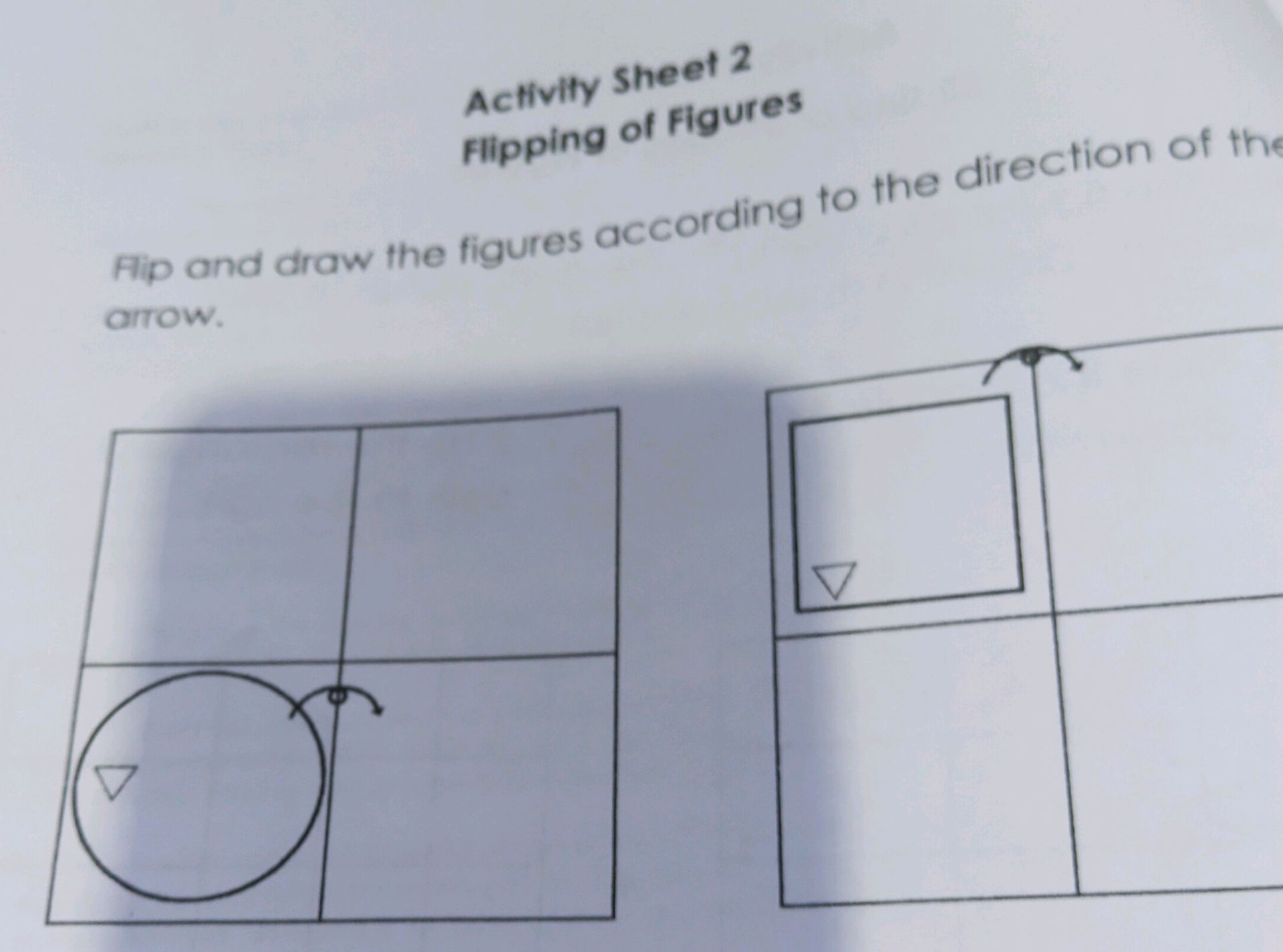Activity Sheet 2 Flipping of Figures Flip