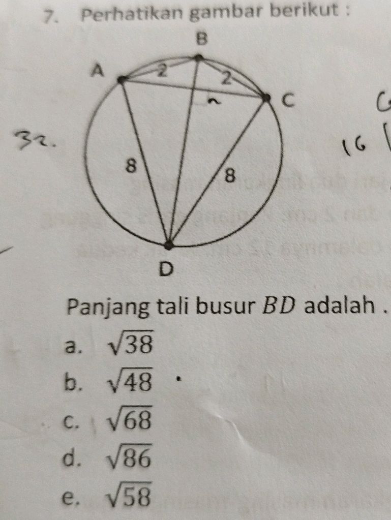 Perhatikan gambar berikut: ``` B / \ 2 | StudyX