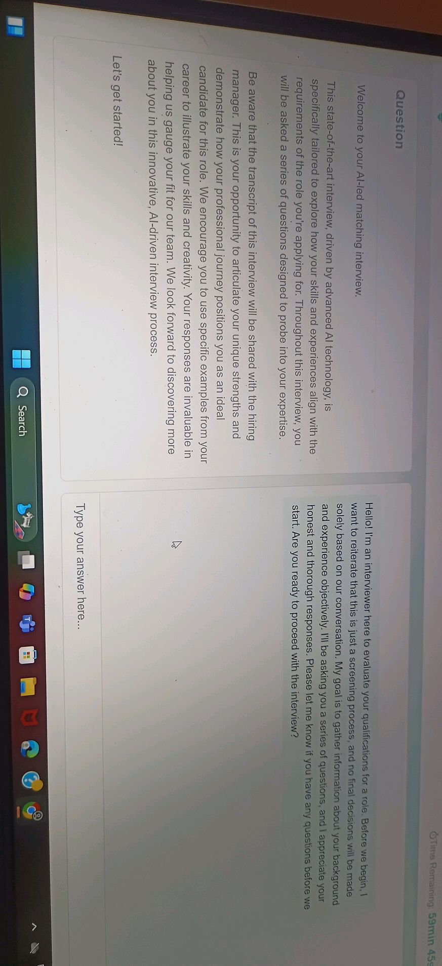 Welcome to your Al-led matching interview. | StudyX