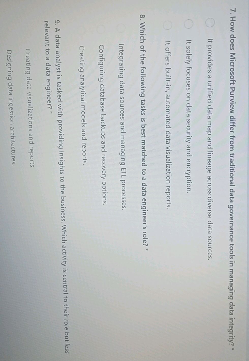 7. How does Microsoft Purview differ from | StudyX