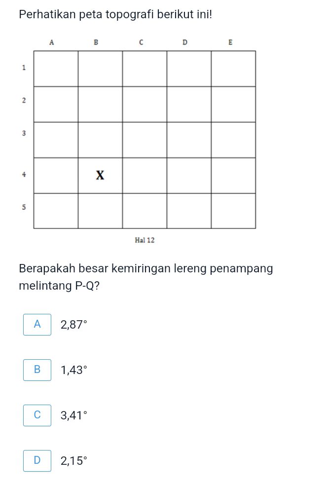 Perhatikan peta topografi berikut ini! | | StudyX