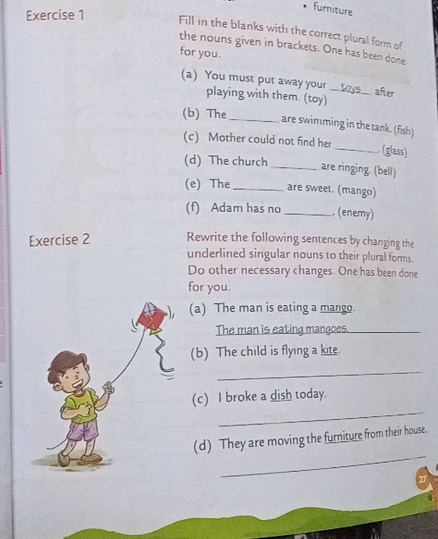 Exercise 1 Fill in the blanks with the | StudyX