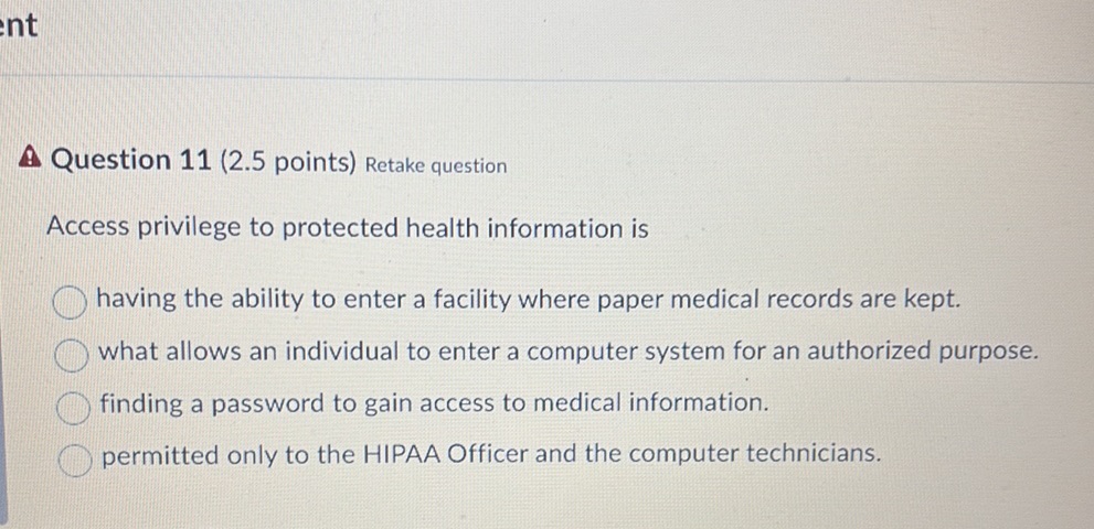 Access privilege to protected health