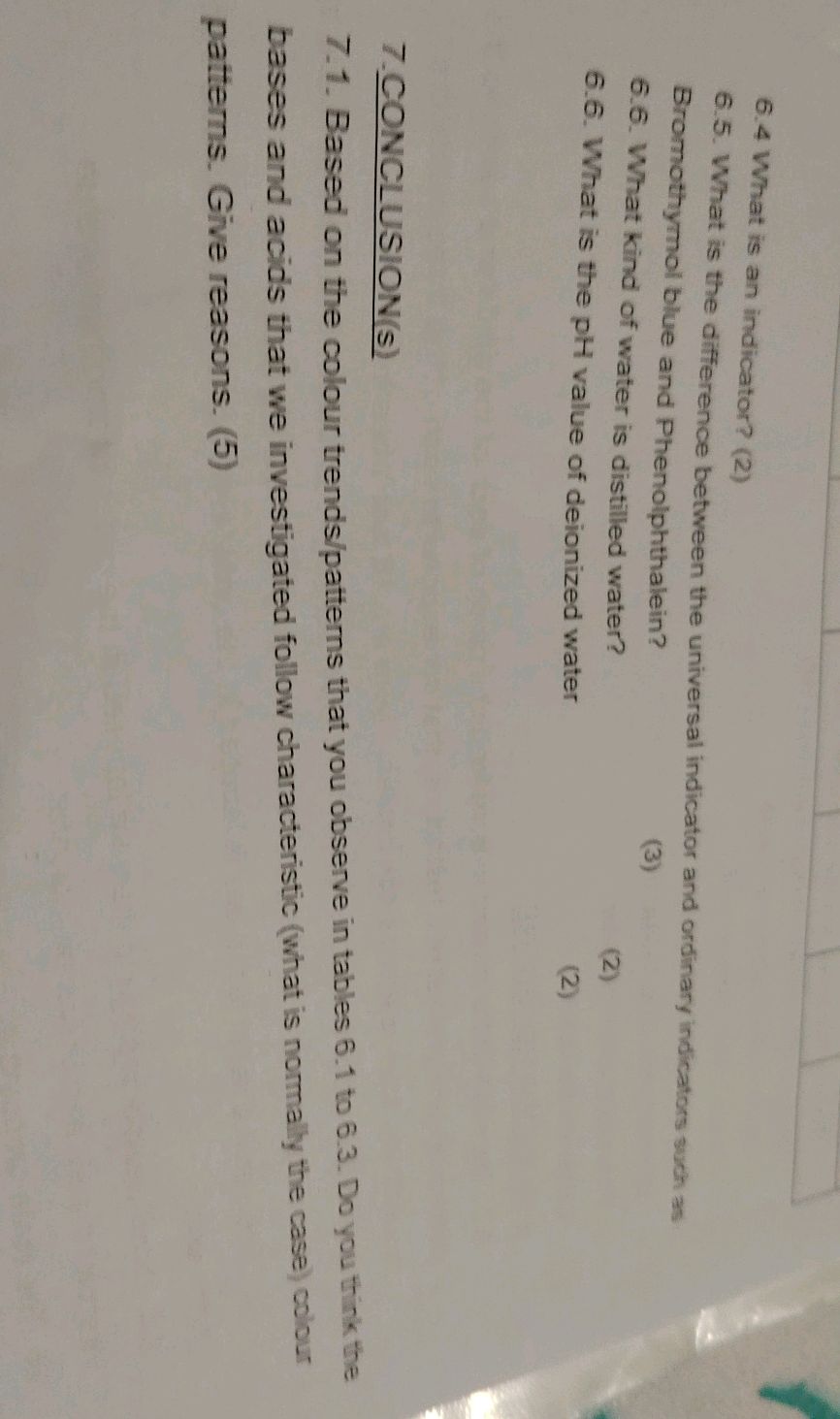 6.4 What is an indicator? (2) 6.5. What is | StudyX