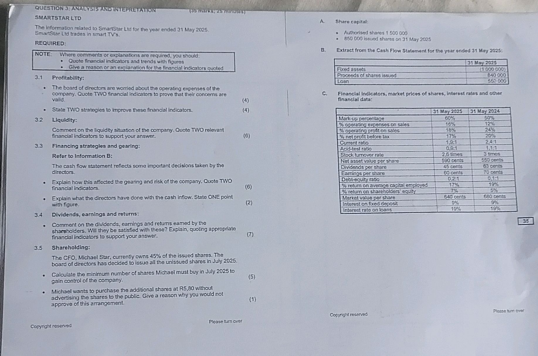 3. ANALYSIS AND INTERPRETATION SMARTSTAR | StudyX