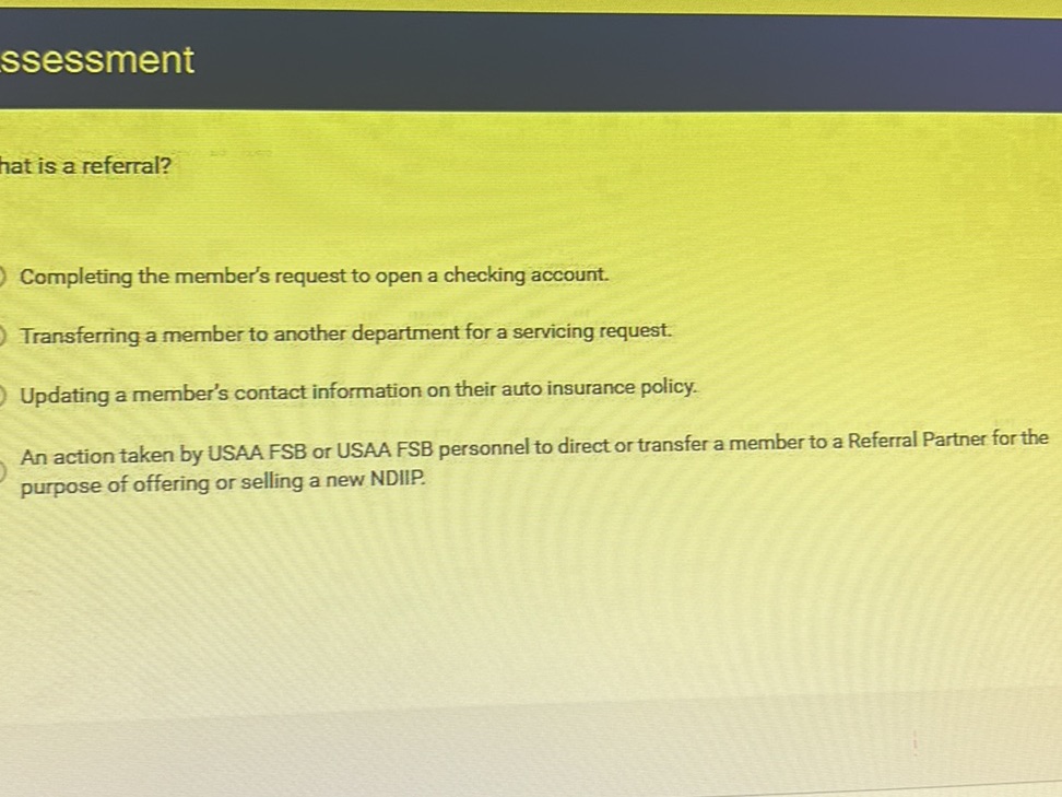 What is a referral? Completing the member's | StudyX