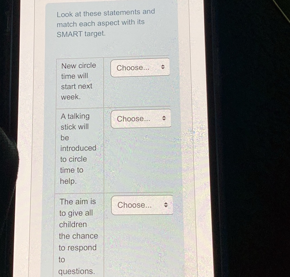 Look at these statements and match each | StudyX