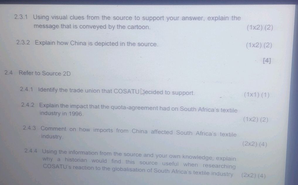 2.3.1 Using visual clues from the source to | StudyX