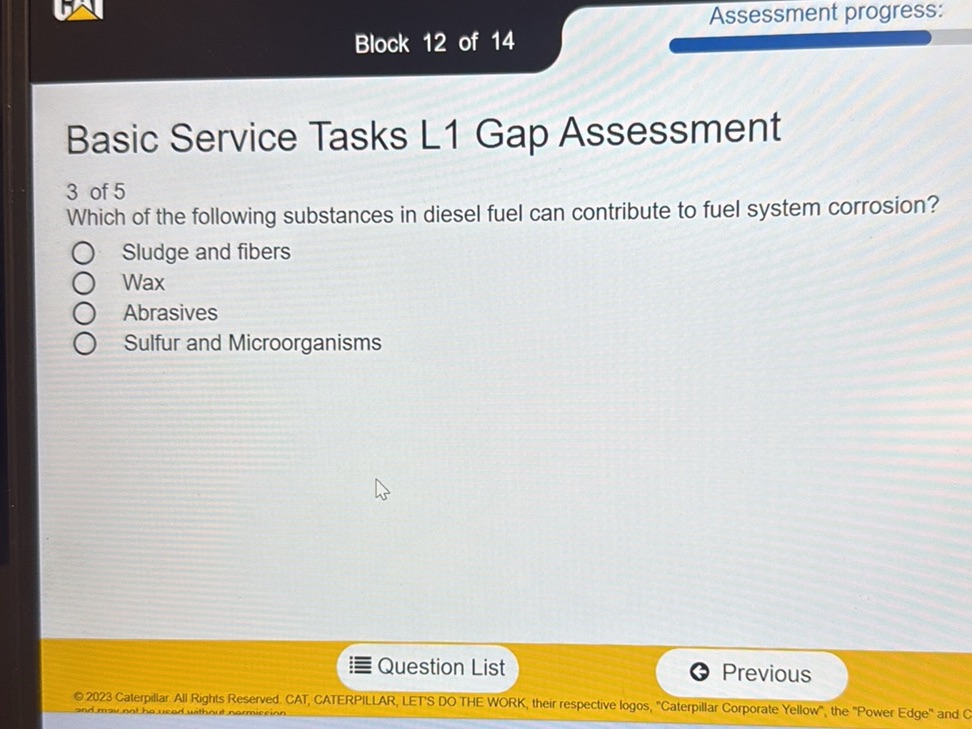 Which of the following substances in diesel | StudyX