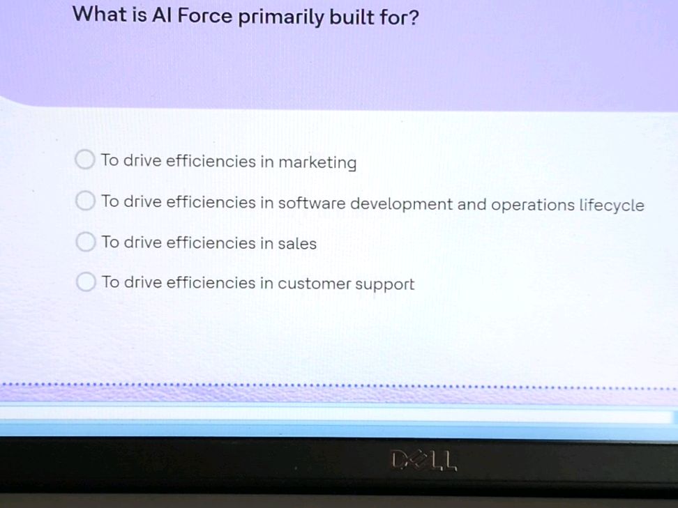 What is AI Force primarily built for? To | StudyX