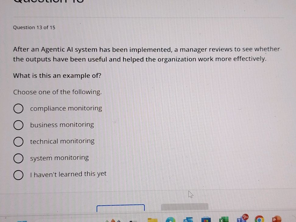 After an Agentic Al system has been | StudyX