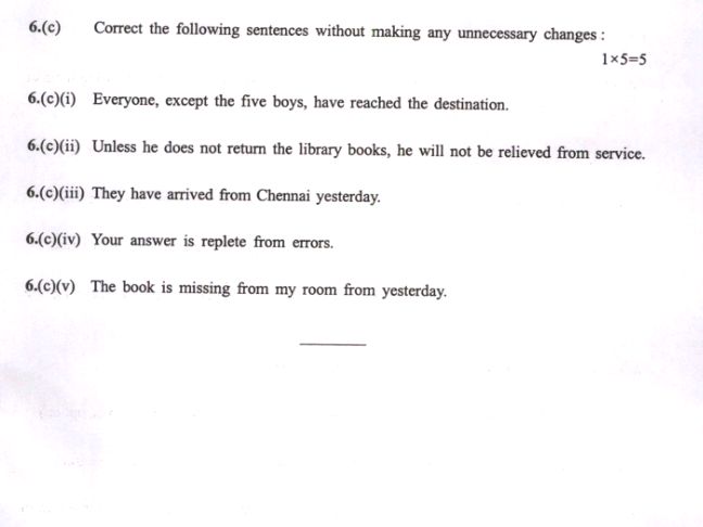 Correct the following sentences without | StudyX