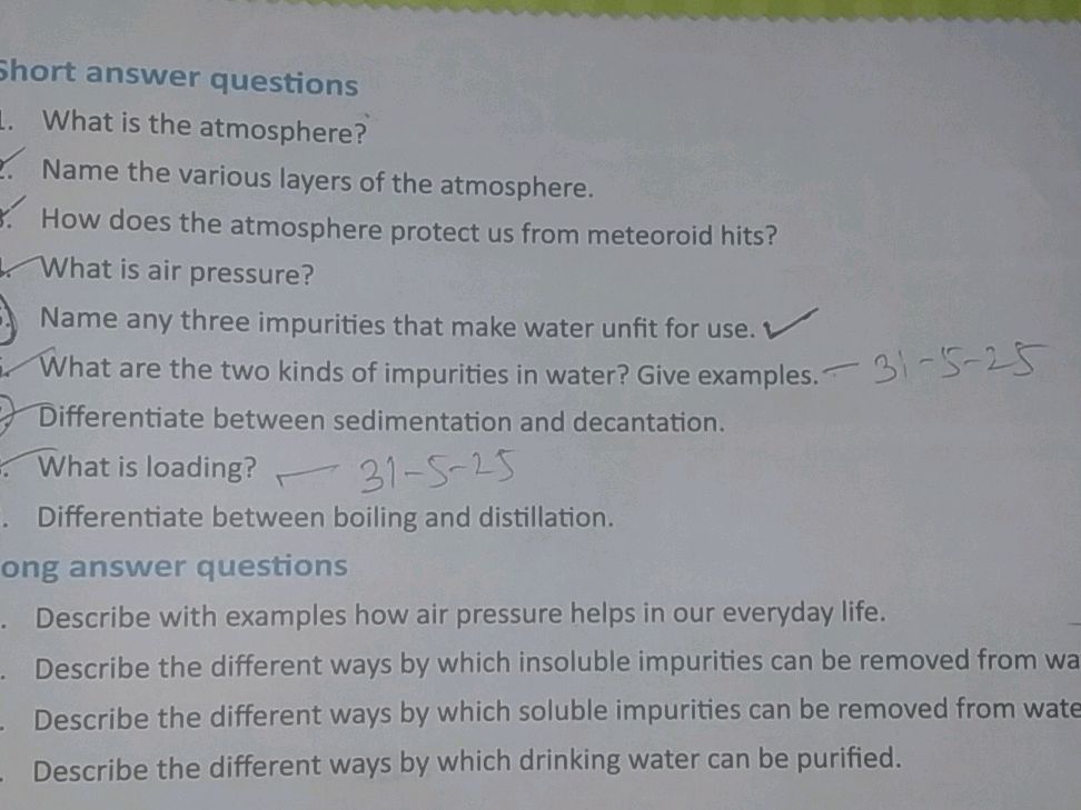 1. What is the atmosphere? 2. Name the | StudyX