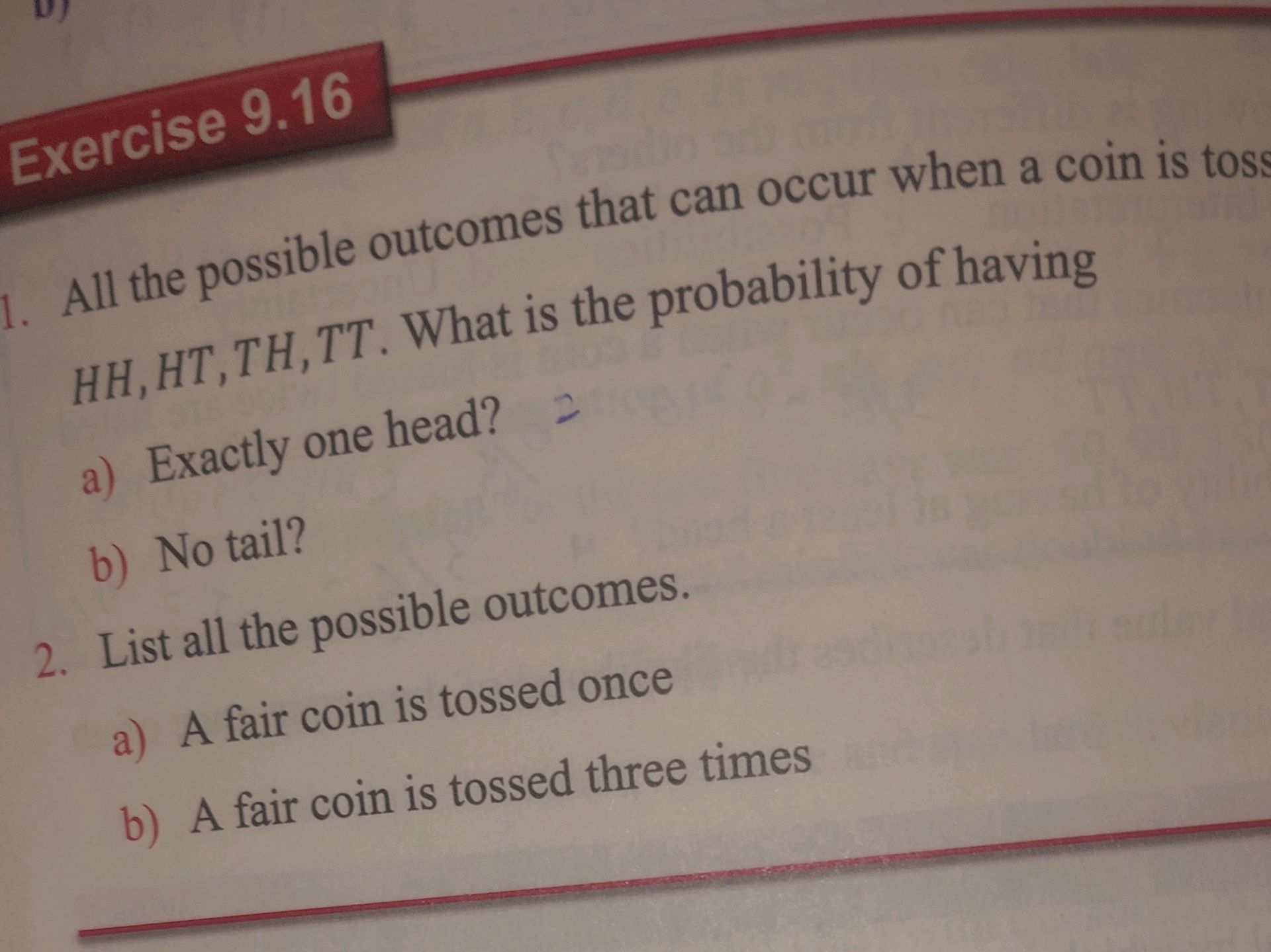 1. All the possible outcomes that can occur | StudyX