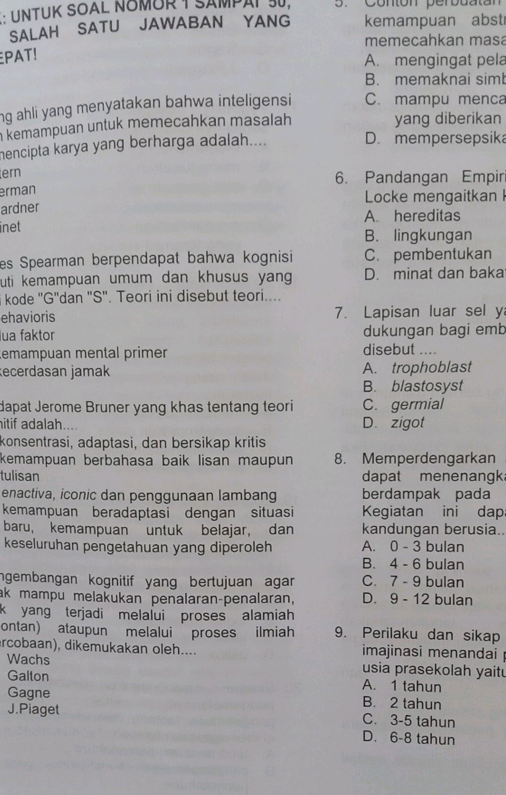 5. Contoh perbuatan yang mencerminkan | StudyX