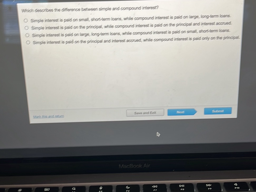 Which describes the difference between | StudyX