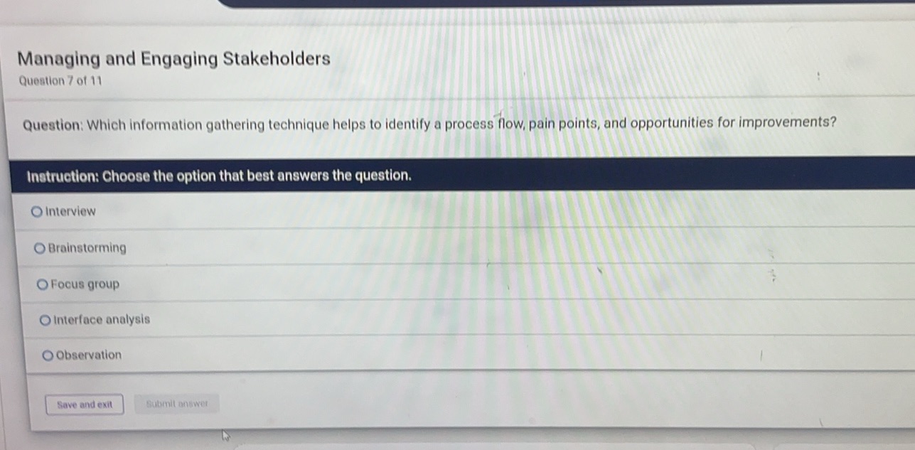 Question: Which information gathering | StudyX