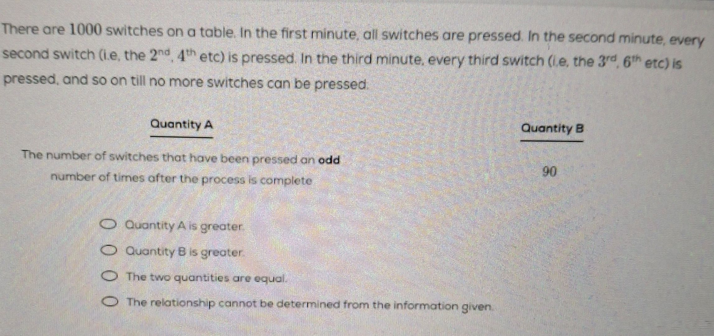 There are 1000 switches on a table. In the | StudyX