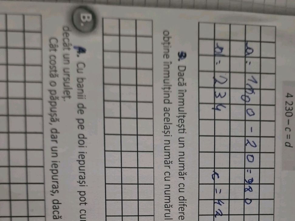 Dacă înmulţeşti un număr cu difere obţine