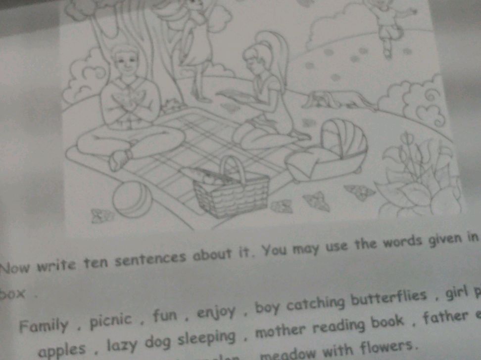 Now write ten sentences about it. You may | StudyX