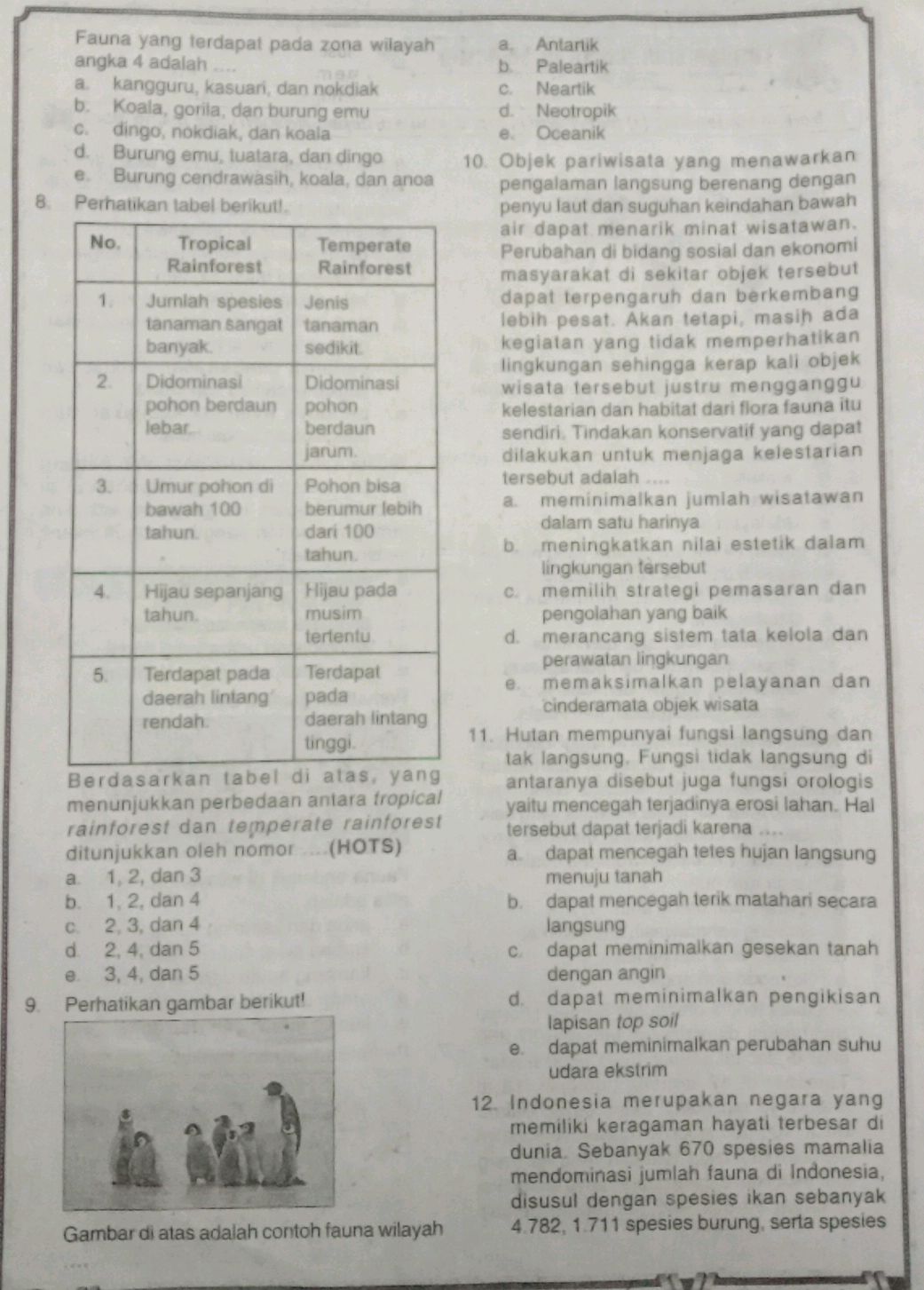 8. Perhatikan tabel berikut! | No. | | StudyX