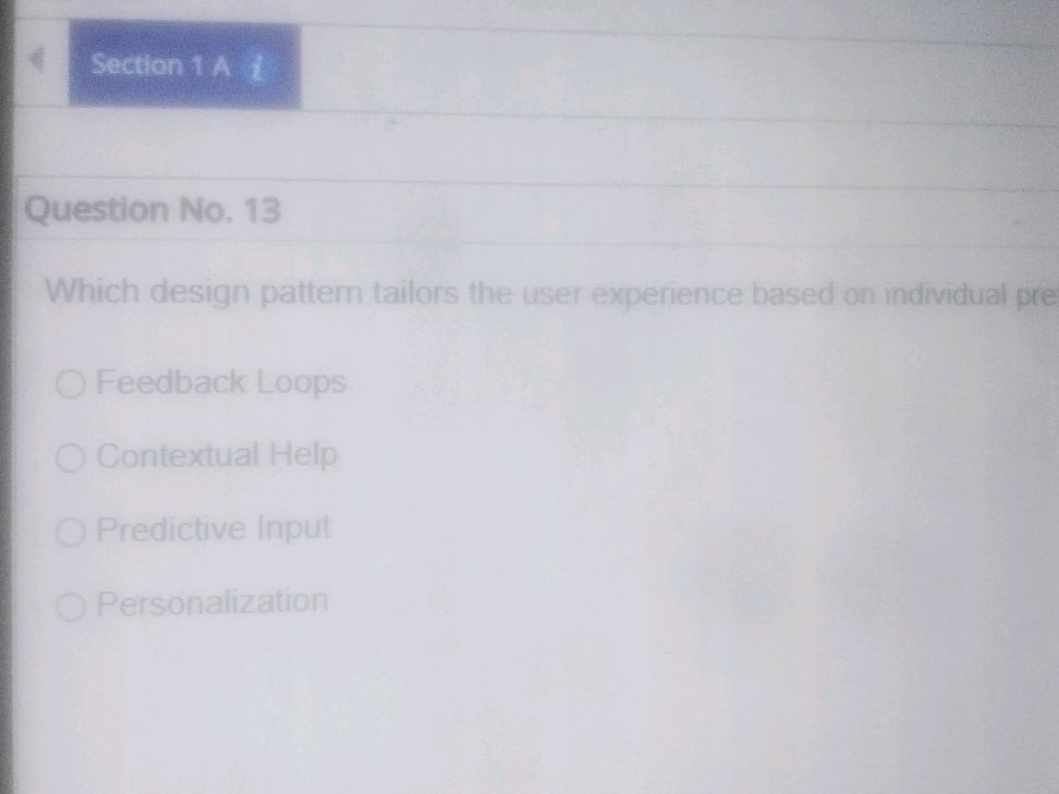 Which design pattern tailors the user | StudyX