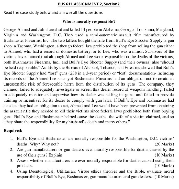 Read the case study below and answer all the | StudyX