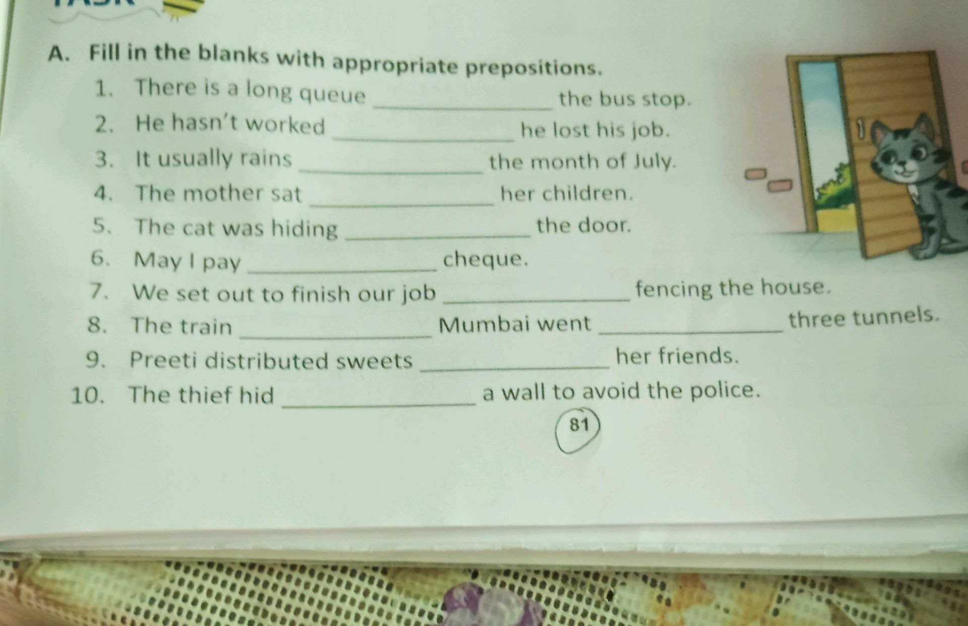 A. Fill in the blanks with appropriate | StudyX