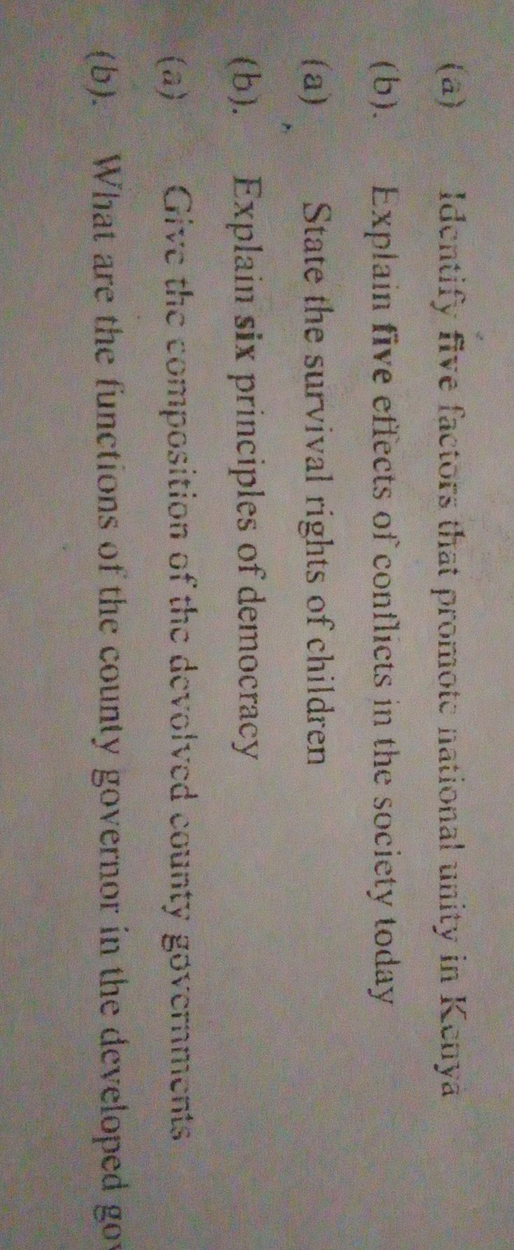 (a) Identify five factors that promote | StudyX