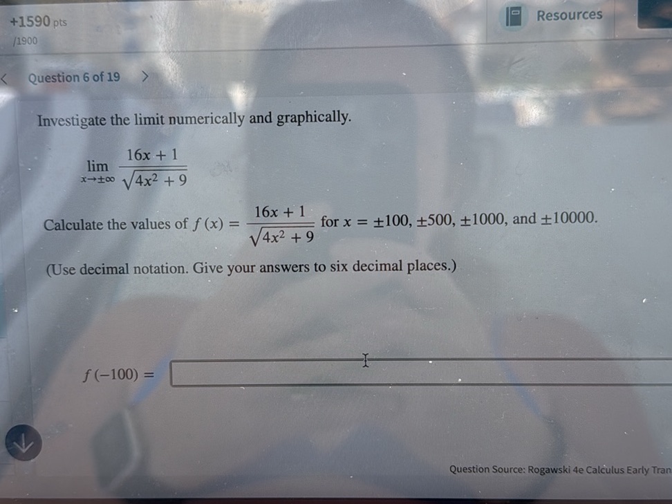 Investigate the limit numerically and | StudyX