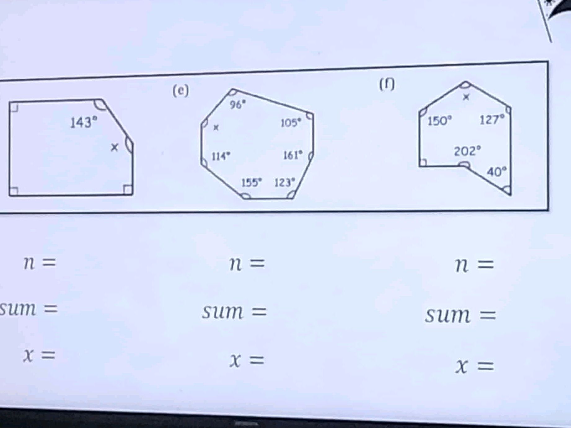 Finding Interior Angles of Polygons | StudyX